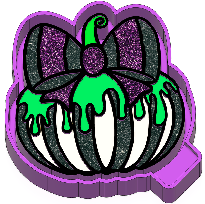 Spooky Clown Striped Pumpkin w/ Bow – The Smelly Cat
